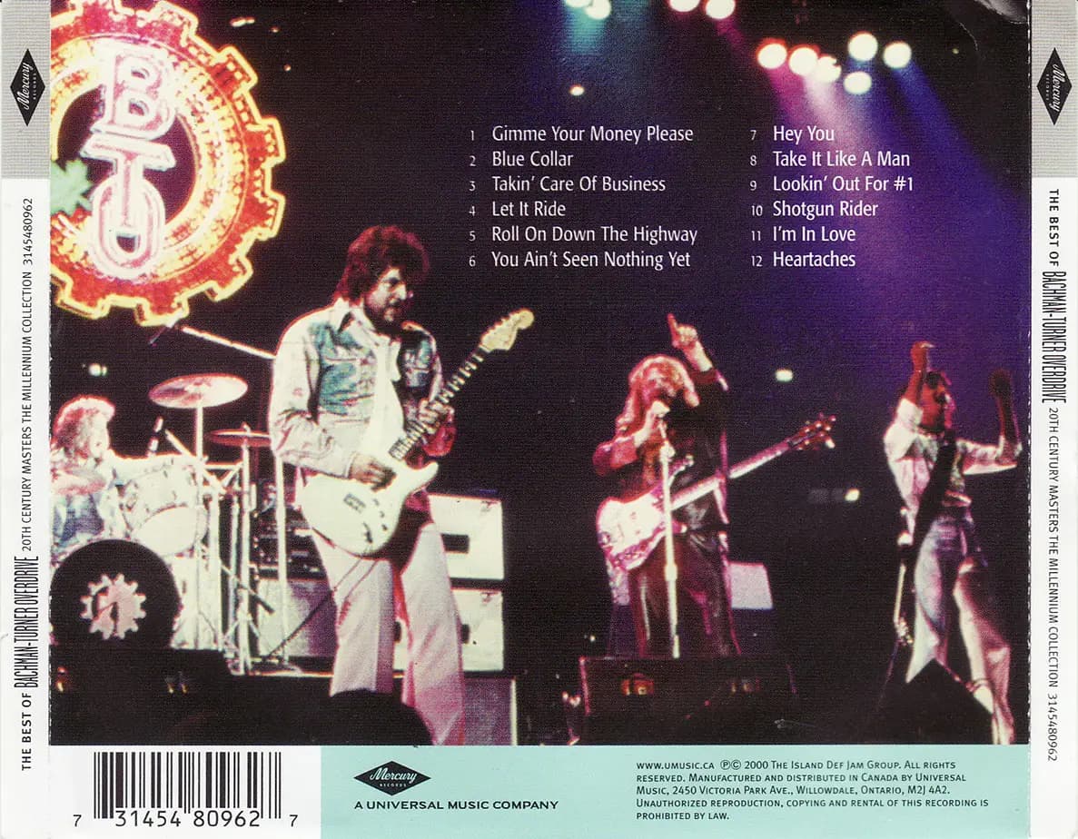 Bachman-Turner Overdrive - Take It Like A Man - The Best Songs Of All Time